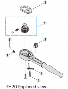 TONE RH20 Ratchet Handle | Kouei Japan Trading | Get Quotation