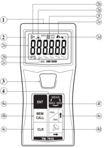 Line Seiki TM-7010K Laser Type/ Digital Hand Tachometer Kit (Multi ...