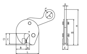 Japan Clamp AST / ASTL Clamp For Vertical Suspension (Simple Type ...