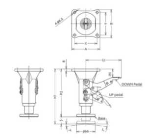 Hammer Caster 909LK-POS Hammer Lock | Kouei Japan Trading | Get Quotation