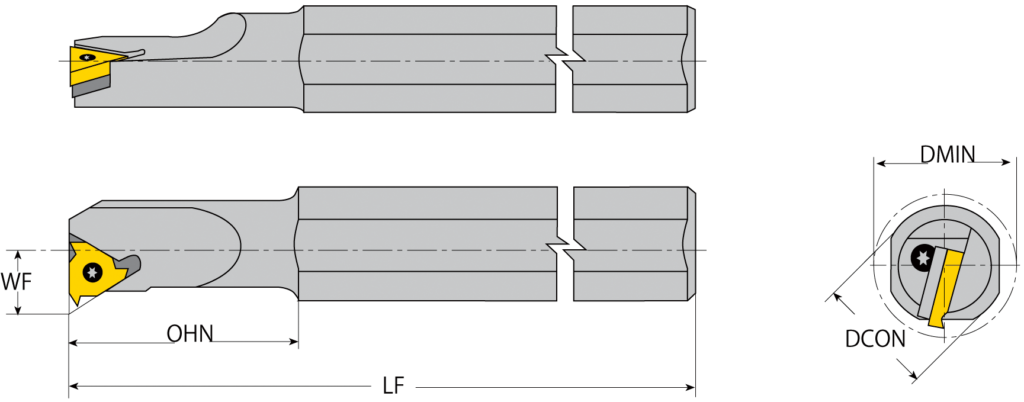 SAKUSAKU SIR 0016 P16-D Internal Threaded Holder Minimum Machining ...