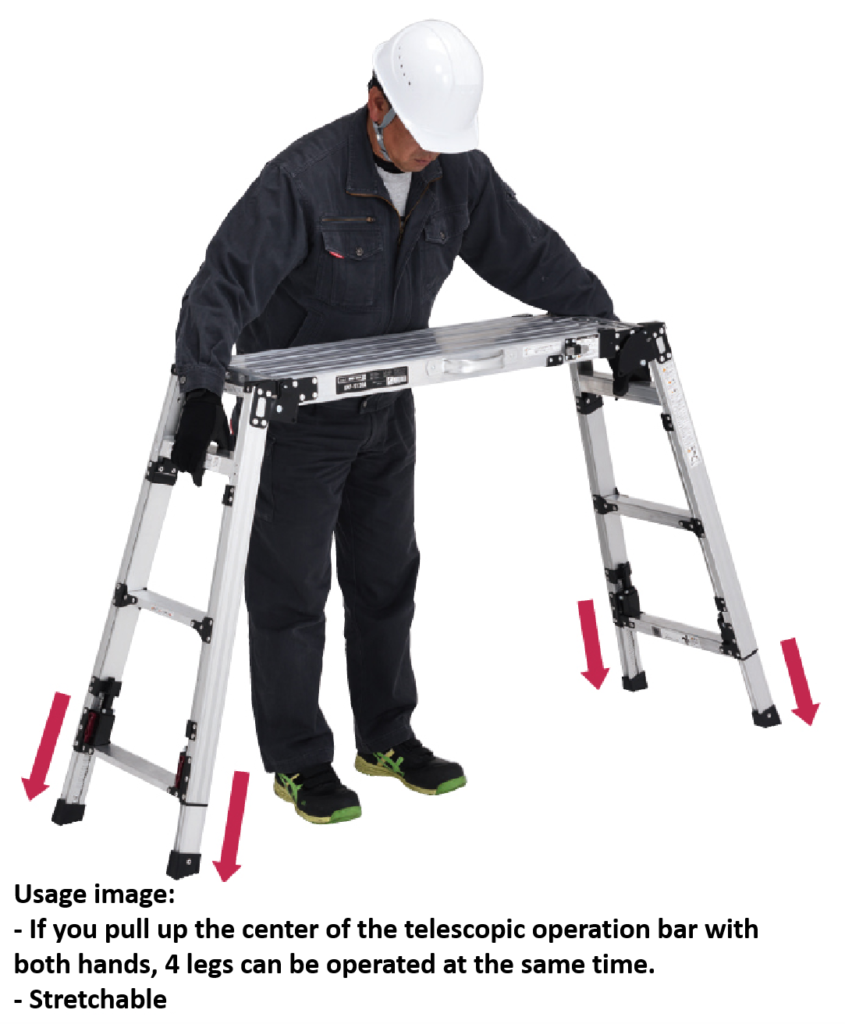 Pica DXP-S120A Four-leg Adjustable Scaffold [Upper Pperation Type ...