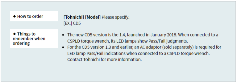 Tohnichi CD5 Torque Indicator | Kouei Japan Trading | Get Quotation