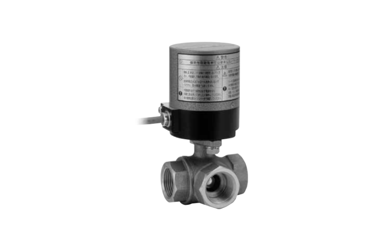 Kitz EA100/200-TNE Type EA Electric Actuators/Class 10K Horizontal 3-way Bronze Ball Valves ...