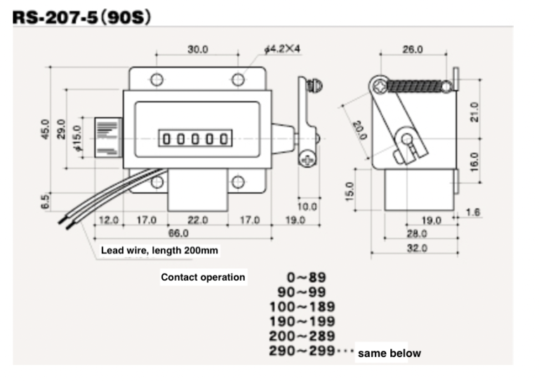 KORI SEIKI RS – Counter With Contact | Kouei Japan Trading | Get Quotation