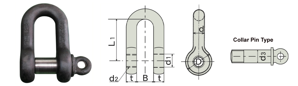Kansai SE/BE Shackle M Class JIS Standard Shackle | Kouei Japan Trading ...