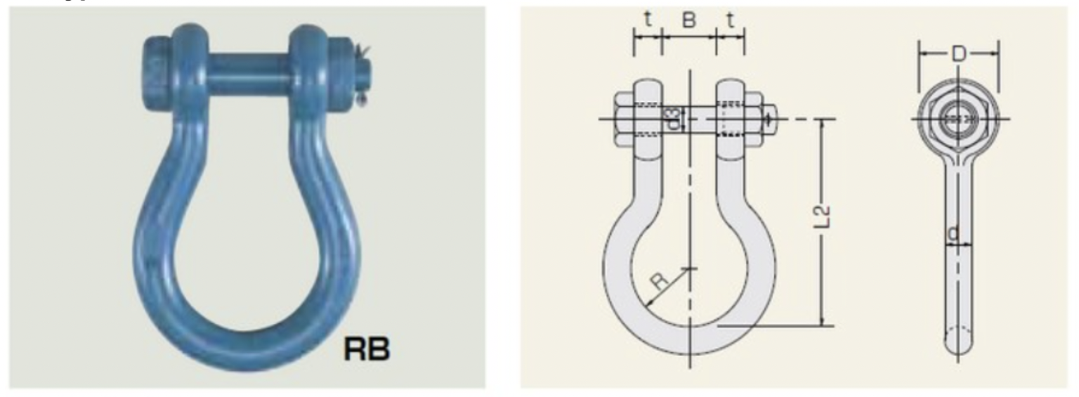 Kondotec RB/RBE Light Type Shackle Kouei Japan Trading | Get Quotation
