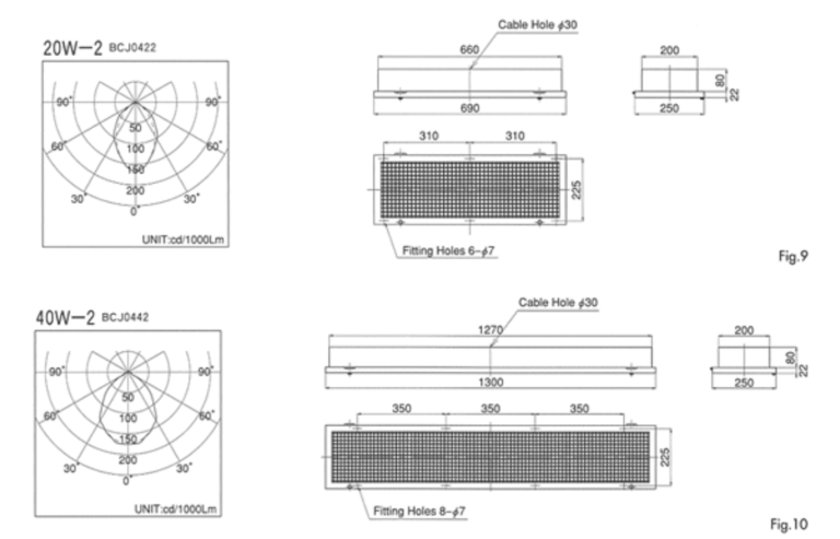 Kokosha Recessed Type Fluorescent Ceiling Light With Louver | Kouei ...