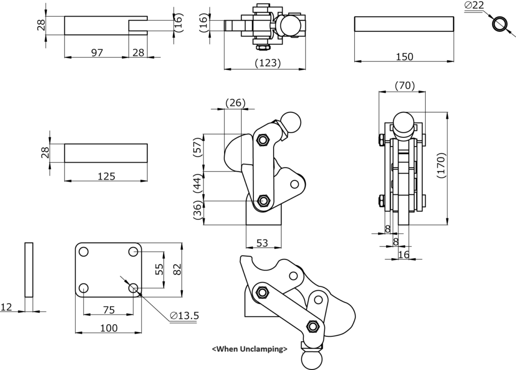 Kakuta Variclamp No.3 Hold Down Clamp | Kouei Japan Trading