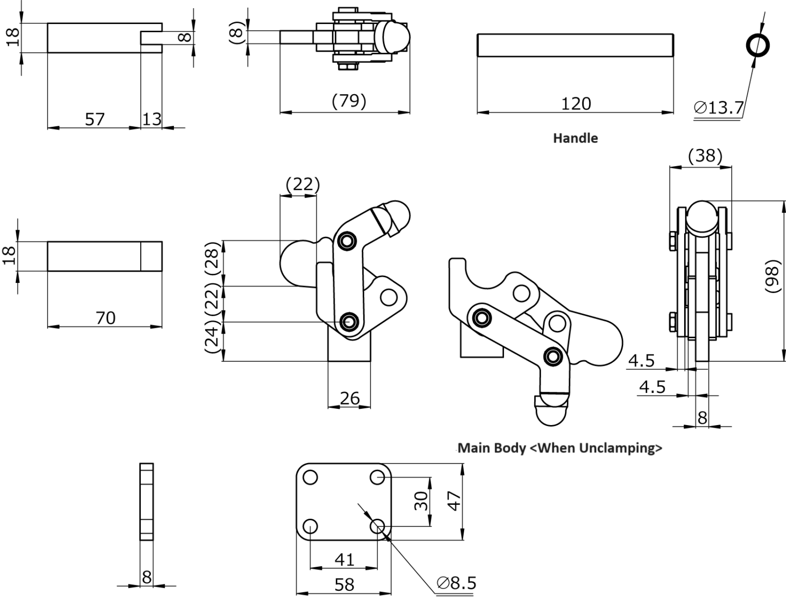 Kakuta Variclamp No.1 Hold Down Clamp | Kouei Japan Trading