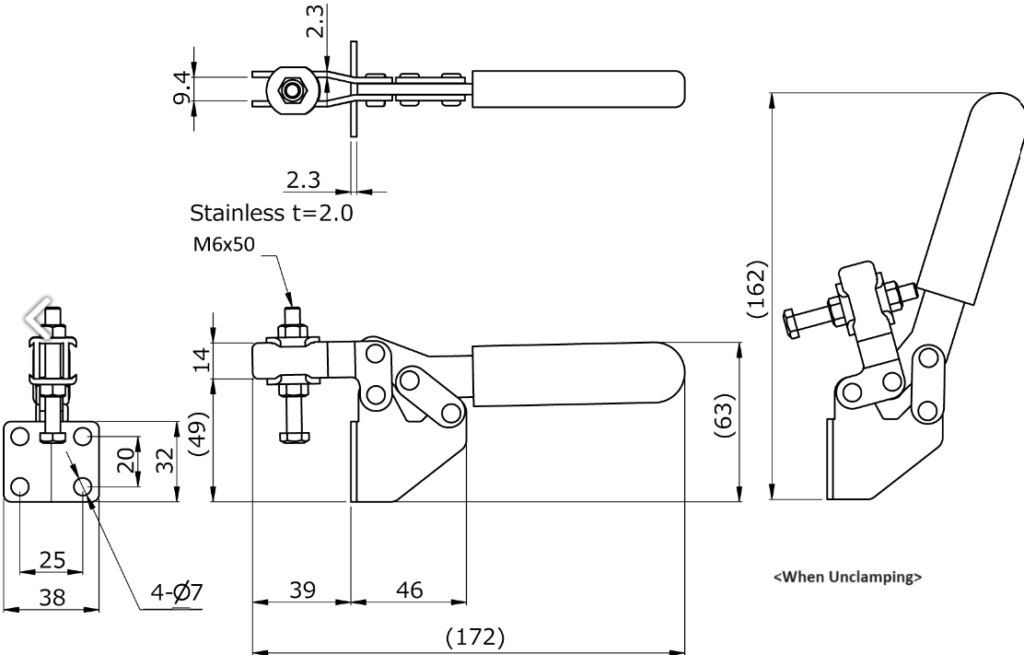 Kakuta No.38CS Hold Down Clamp | Kouei Japan Trading | Get Quotation