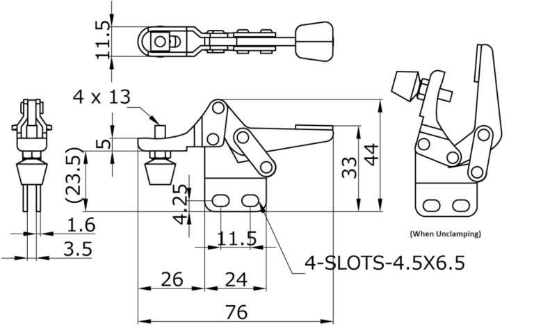 Kakuta No.08S Hold Down Clamp | Kouei Japan Trading | Get Quotation