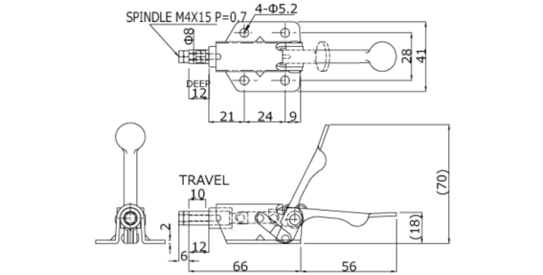 Kakuta No.07 Straight Line Clamp | Kouei Japan Trading | Get Quotation