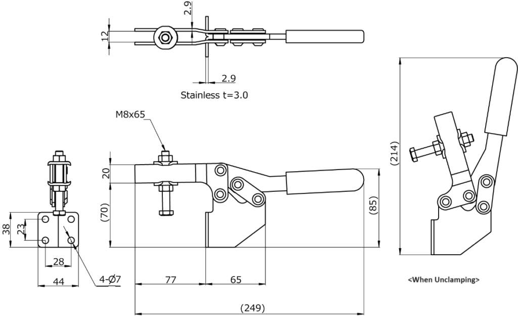 Kakuta No.38CL Hold Down Clamp | Kouei Japan Trading