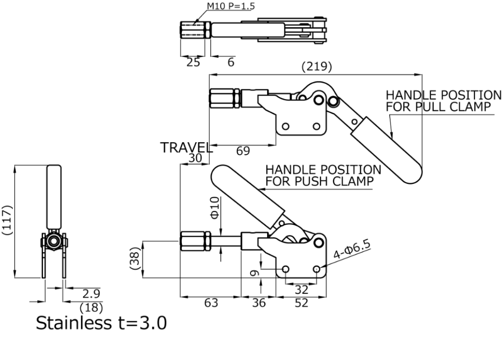 Kakuta No.50AS Straight Line Clamp | Kouei Japan Trading | Get Quotation