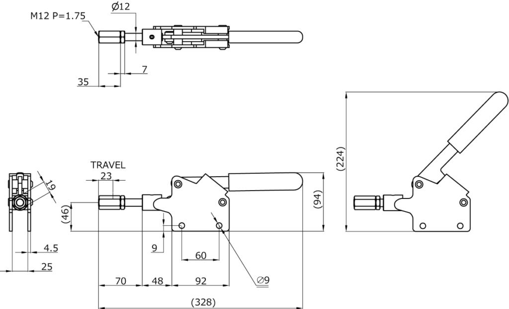 Kakuta No.51BSM Straight Line Clamp | Kouei Japan Trading | Get Quotation