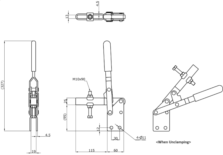 Kakuta No.41BSM Hold Down Clamp | Kouei Japan Trading