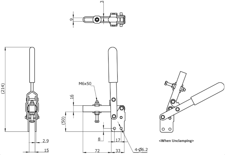 Kakuta No.41BSS Hold Down Clamp | Kouei Japan Trading