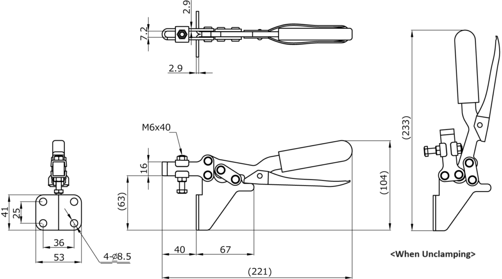 Kakuta No.38PS Hold Down Clamp | Kouei Japan Trading