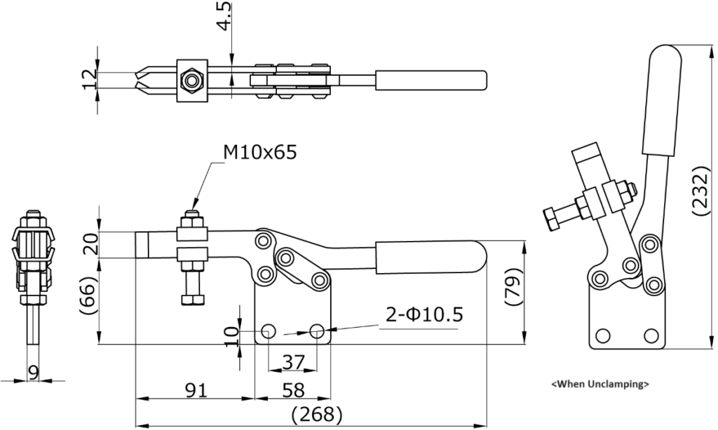 Kakuta No.38DS Hold Down Clamp | Kouei Japan Trading