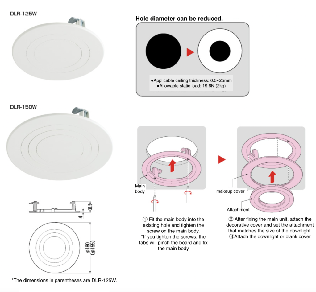 Mirai Kogyo DLR-125W, DLR-150W Renewal Plate | Kouei Japan Trading ...