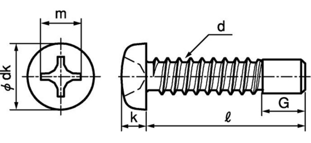 21-0800 + Tapping BP Left Screw Pan | Kouei Japan Trading | Get Quotation