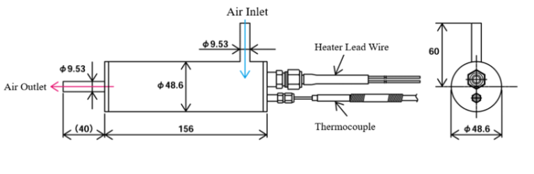 Sakaguchi MCA-500E Micro Cable Air Heater Triple Tube | Kouei Japan ...
