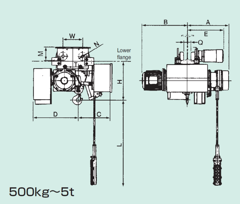 Kamiuchi Pa-lăng Xích Điện Biến Tần Chiều Cao Thông Thủy Thấp Loại R ...