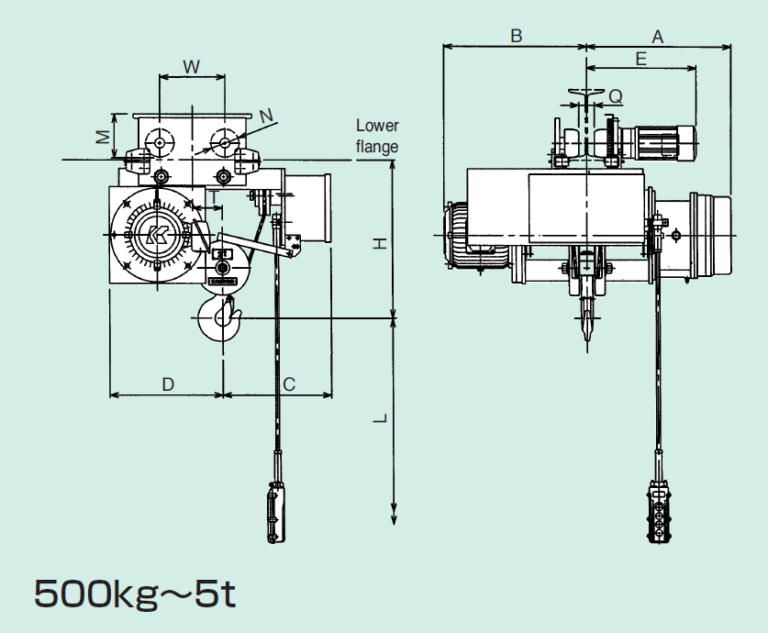 Kamiuchi Pa-lăng Xích Điện Chiều Cao Thông Thủy Thấp Loại R – Kamiuchi ...